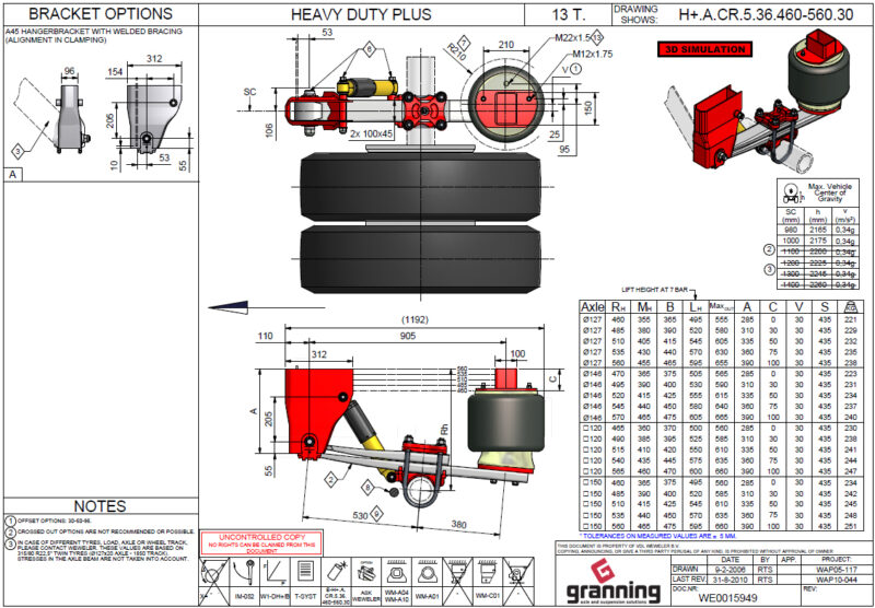 Air Suspension 13 Tonne series (Heavy Duty Plus) - Granning Axles ...
