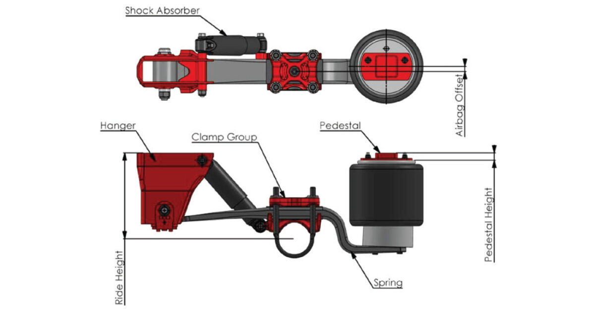 Air Suspension Granning Overslung 127mm - Granning Axles & Solutions